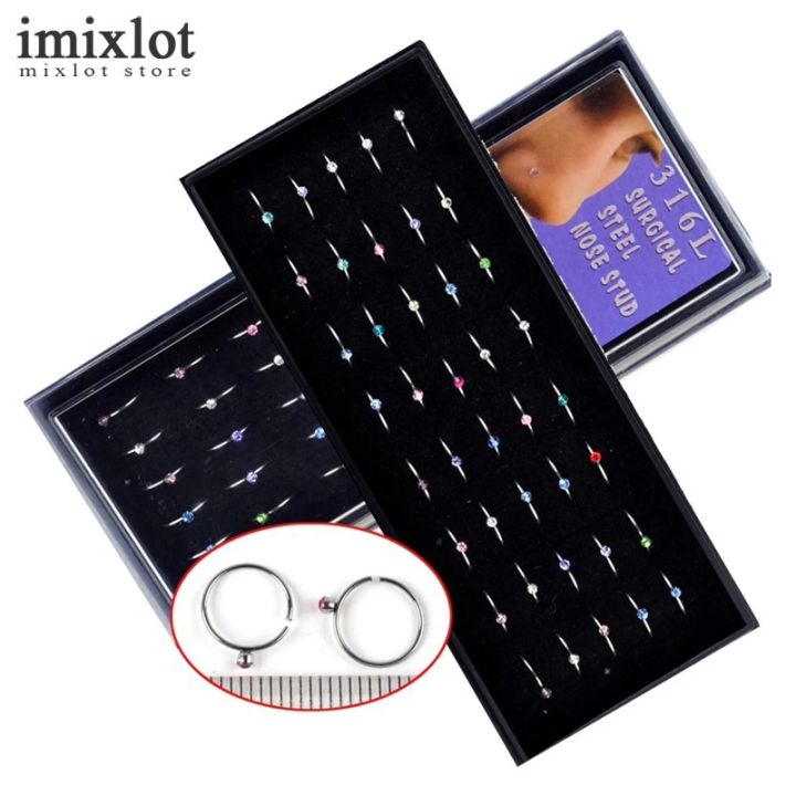 10 pcs random design artificial fake nose pin for women | Daraz.com.bd