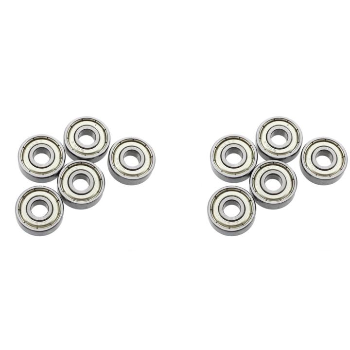 606Z 6 x 17 x 6mm Metal Miniature Deep Groove Ball Bearings 10 Pcs ...