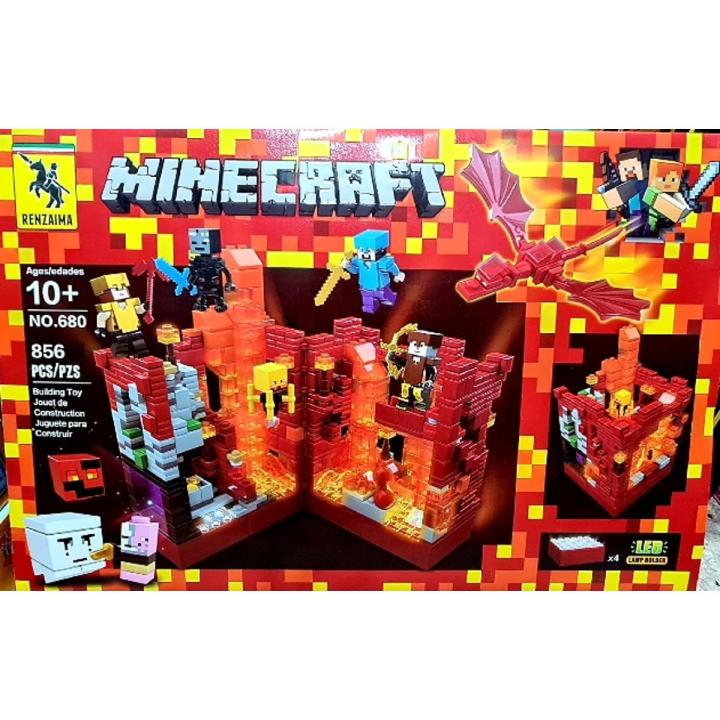 Big Minecraft for kids fun Building toy Joining the Constrction with ...