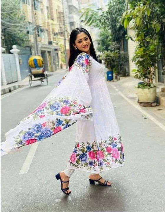 Readymade Ladies Round Jama Three Pieces Salowar, Kamiz for Women and ...