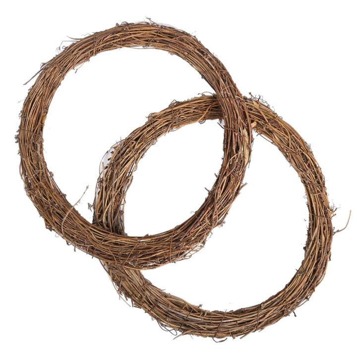 4PCS 14 Inch Grapevine Wreaths Wreath Rattan Wreath Garland for DIY ...