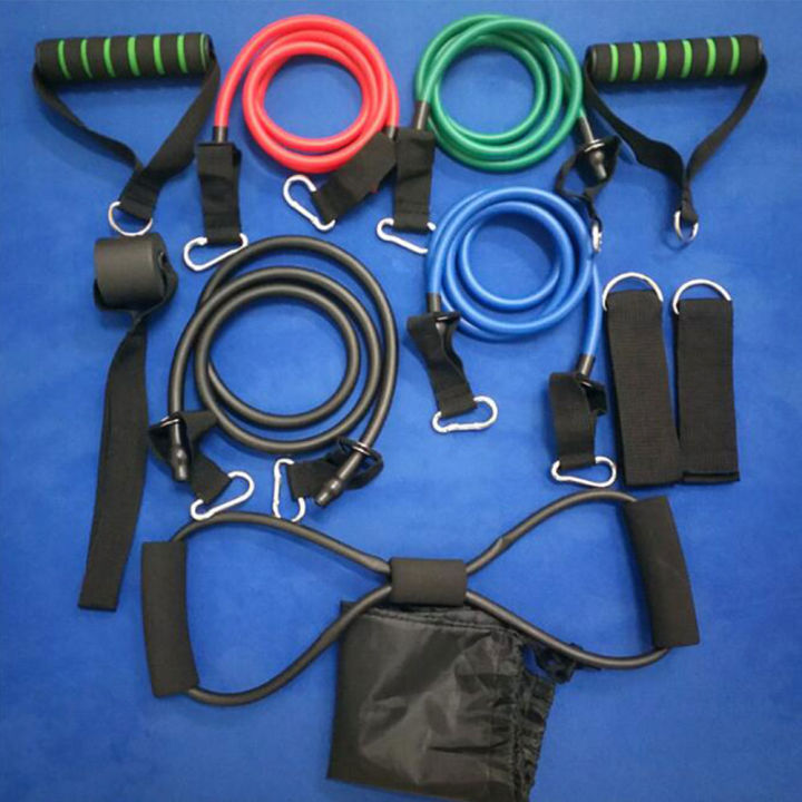 11pcs Expanders Exercise Tubes Practical Strength Resistance Band Sets ...