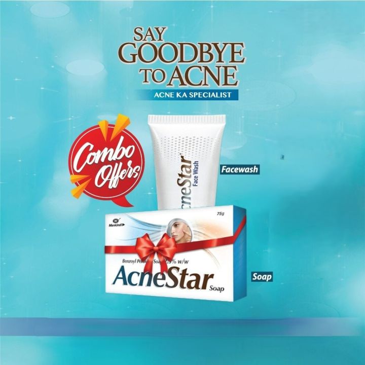 Acne Star Soap 75g & Facewash 50g | Daraz.com.bd
