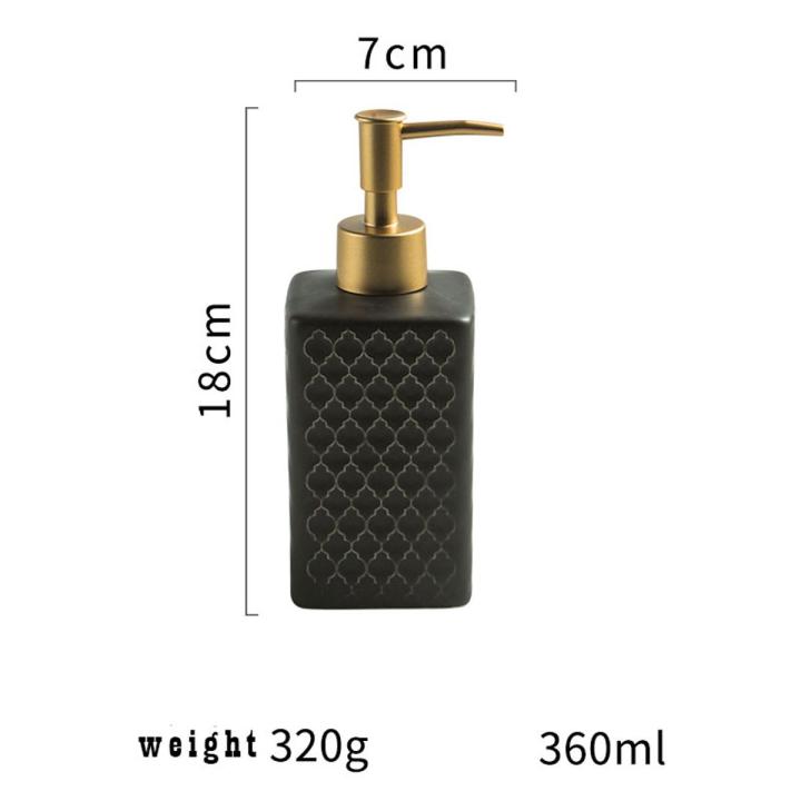 Ceramic Marbling Hand Wash Liquid Soap Dispenser Bathroom Empty Lotion ...