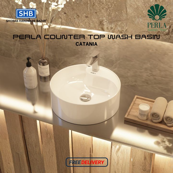 Perla Counter Top Wash Basin Catania | Daraz.com.bd