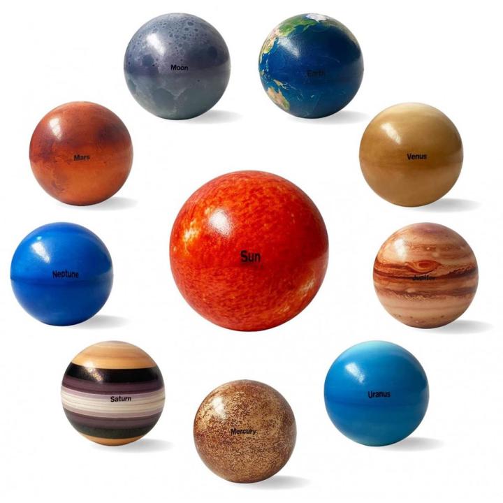 9PCS Stress Squeeze Ball, Solar System Planet Balls, Excellent Sensory ...