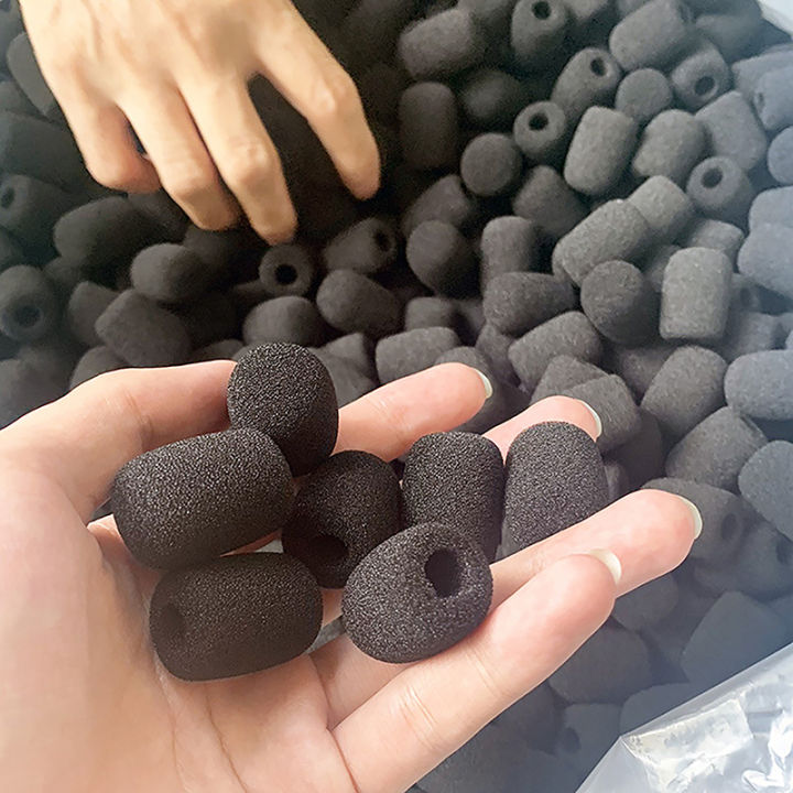 10Pcs Black Mic Protector Replacement Headset Foam Covers Windscreen ...