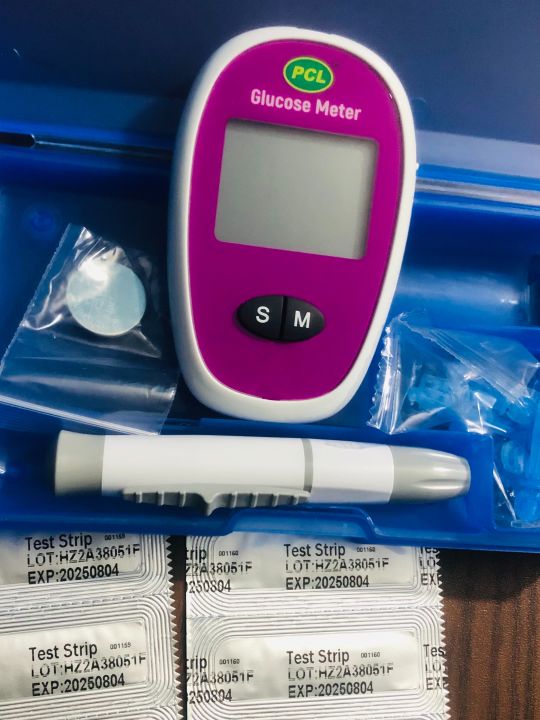 PCL Blood Glocose Meter full set With box free10 strip | Daraz.com.bd