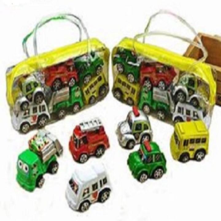 Mini Small Pull Back Car toys - 6pcs set | Daraz.com.bd