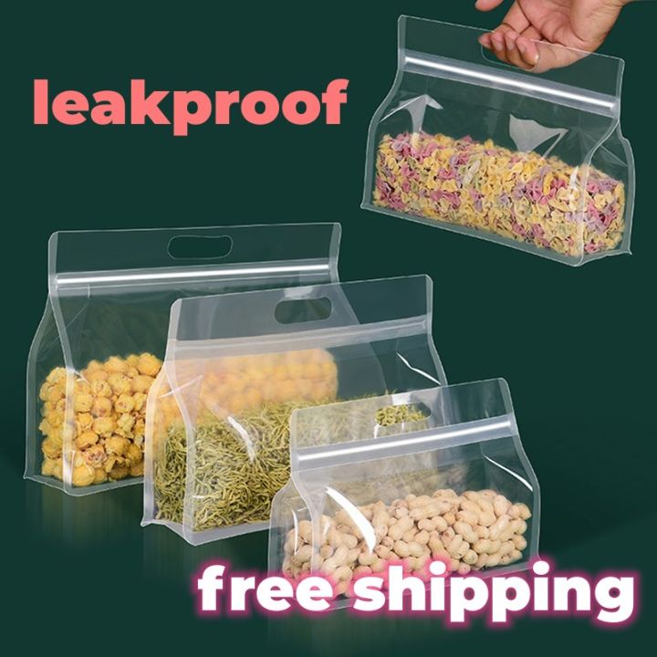 Resuable Ziplock Saran Wrap Plastic Bags PVC Leakproof Fruit Grain ...