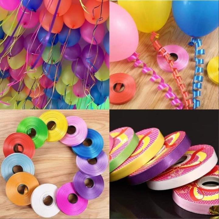 Ribbon/curling ribbon/plastic ribbon/balloon ribbon 1 piece | Daraz.com.bd