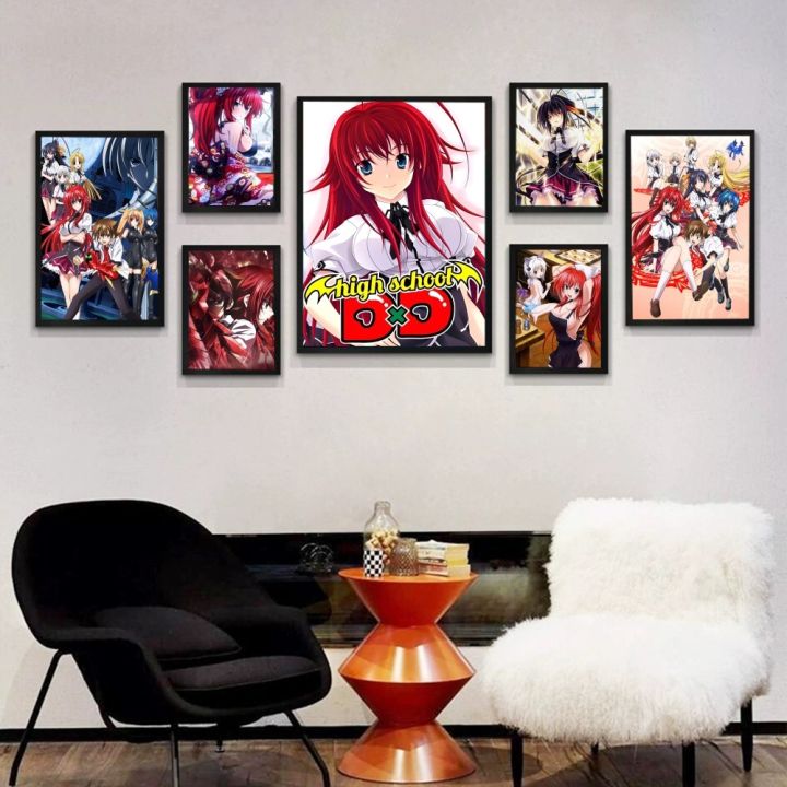 High School DxD Poster Anime Posters Sticky Whitepaper Sticker DIY Room ...