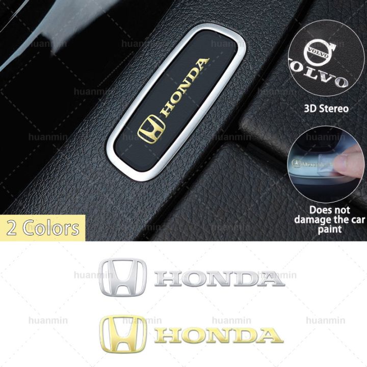 Honda Car Metal Sticker, Car Steering Wheel/Wiper/Auto Body/Door Decal ...