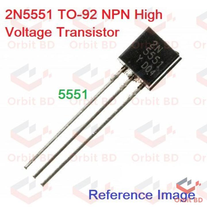 2N5551 TO-92 NPN High Voltage Transistor-15Pcs | Daraz.com.bd