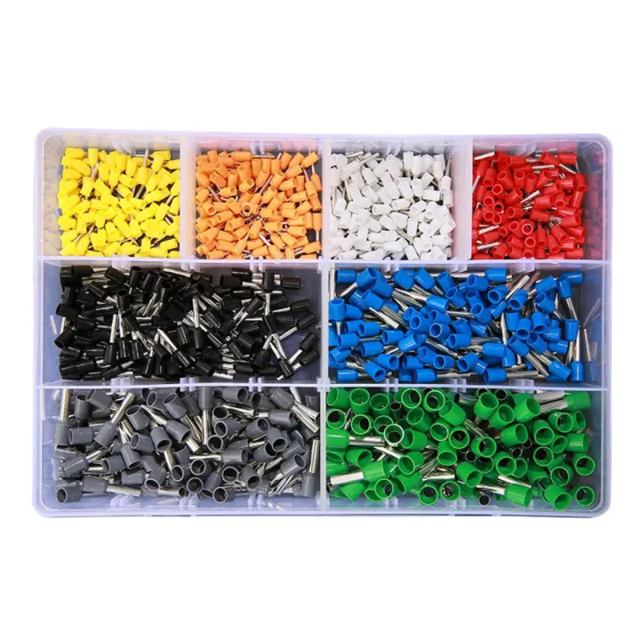 TE 800PCS Terminals Kits VE Tubular Terminal Connector Terminals Crimp ...