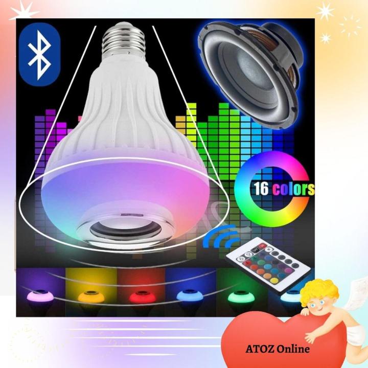 Smart Led Remote Control Bluetooth Speaker Music Bulb - AC | Daraz.com.bd