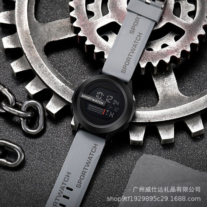 LASHIDA Wind Multi-Functional Simple Round Electronic Watch Watch ...