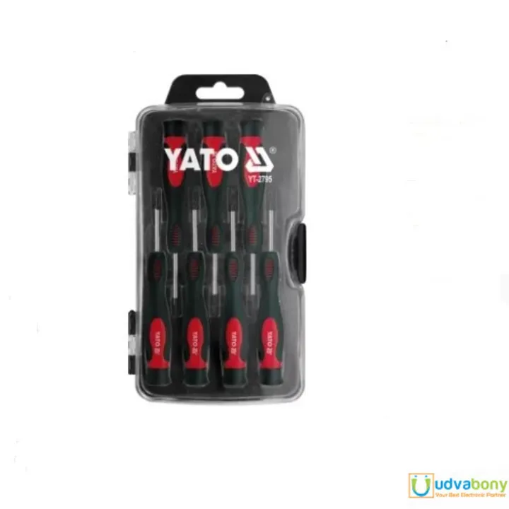 Industrial 7Pcs Screwdriver Set YATO Brand YT-2795 With PVC Tray Box ...
