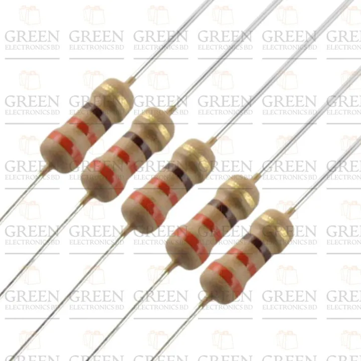 100Pcs 220K Resistor 220K Ohm Carbon Film Resistor 220K 1/4W Resistance ...