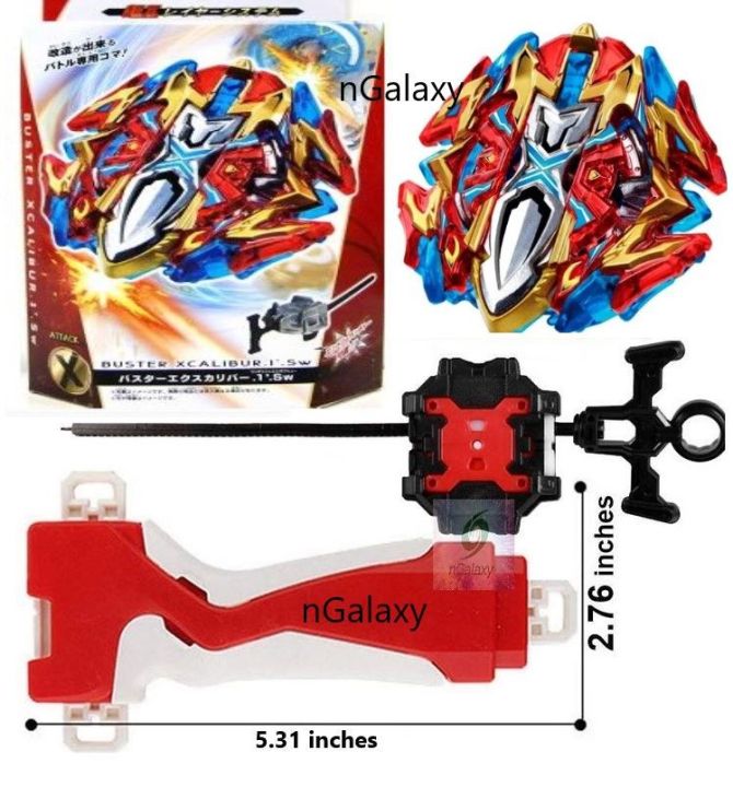 Beyblade Burst B 120 Ultimate Battle Set: Buster Xcalibur with Battling ...