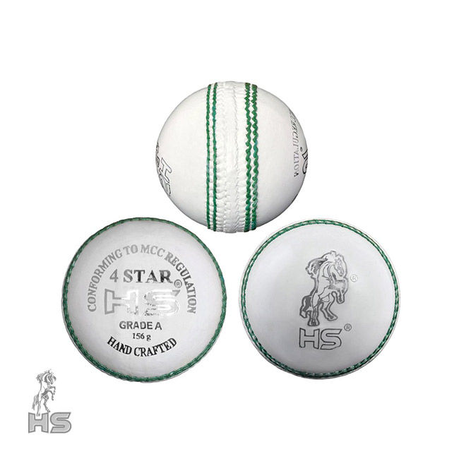 HS 4 Star Cricket Ball (White) | Daraz.com.bd