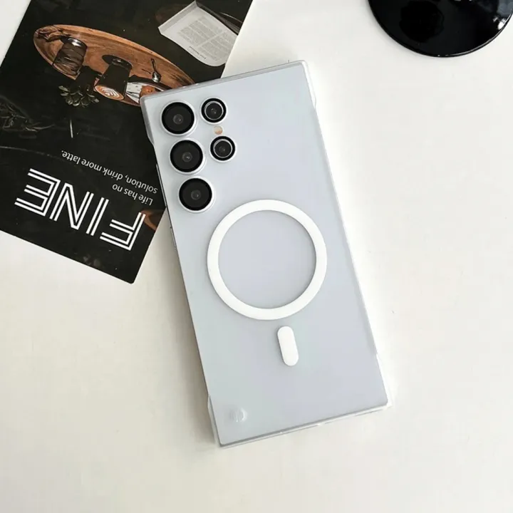 HOCE Ultra Thin Frameless Magnetic Phone Cases For Samsung Galaxy S25 S24 S23 S22 Ultra S24 Plus ...