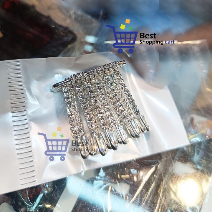 Stone Attuch safety pin For Women, Girls Dressmaking Pin (6 pich or 12 ...