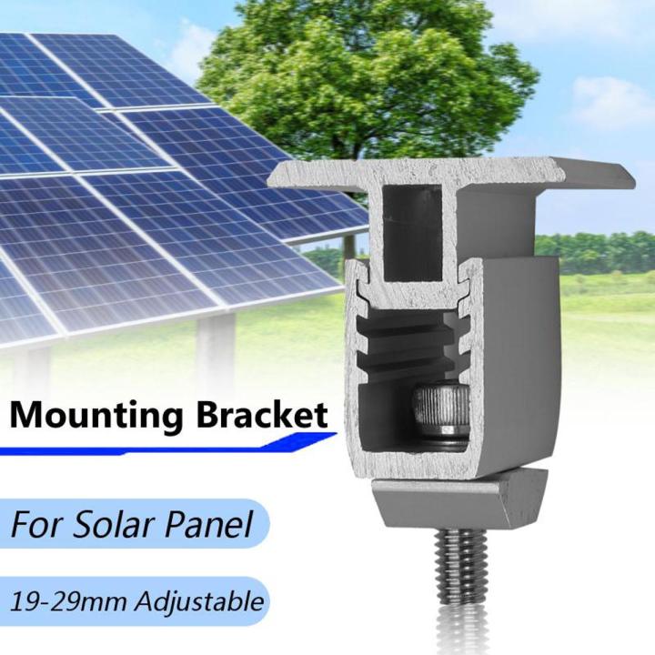 Solar Panel Mounting Bracket End Clamp Adjustable For 19mm--29mm Framed ...