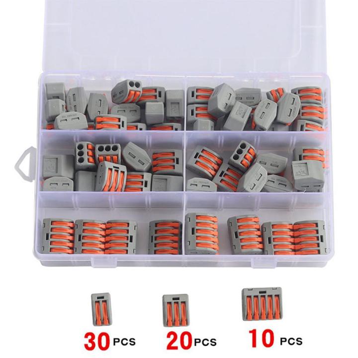 PCT Terminal Block Spring Lever Nut Terminal Blocks Electric Cable ...