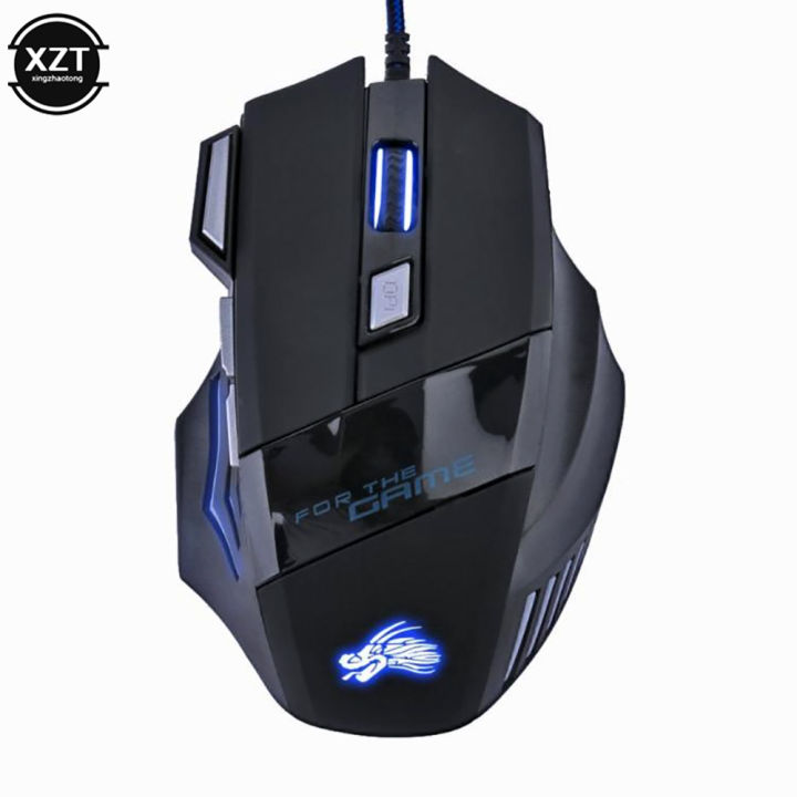 Professional Shenlong 7-button Gaming Mouse LED Optical USB Wired Mice ...