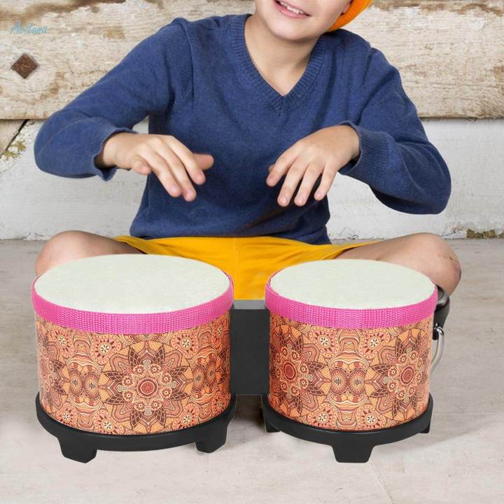 Bongo Drum 5'' and 6'' Set Fine Motor Skills Dancing Hand Drum ...