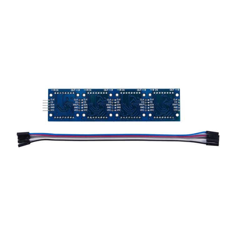 Max7219 Microcontroller 4 In 1 Display Led 5p Line Dot Matrix Module For Arduino Bd