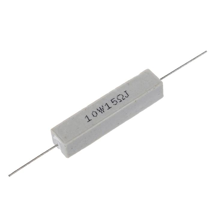 5 Pcs 10W Watt 15 ohm 5% Wirewound Ceramic Cement Resistor | Daraz.com.bd