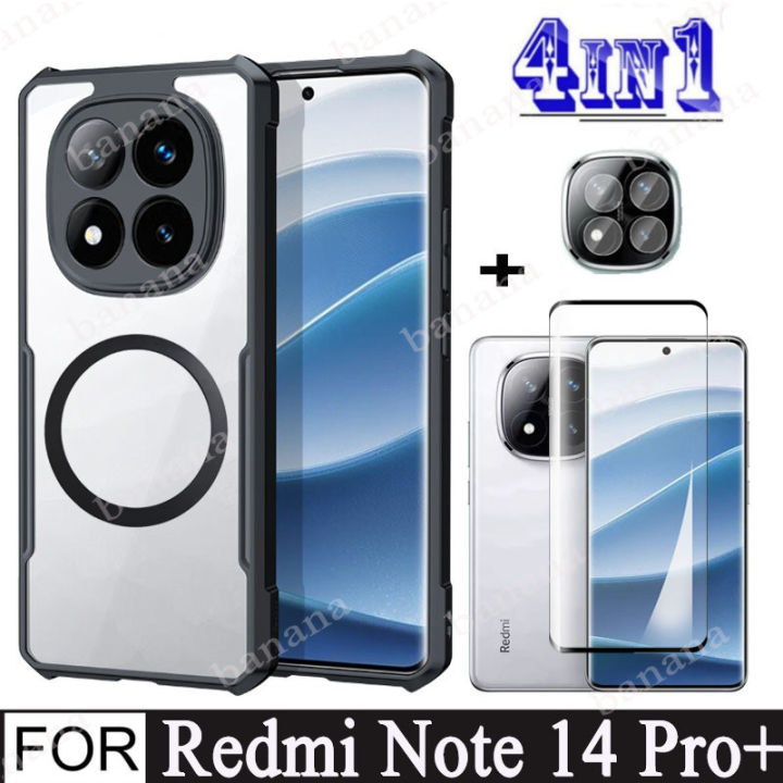 4 in 1 Redmi Note 14 Pro+ Phone Case With Magnetic Wireless Charging ...