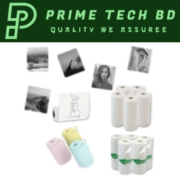 Premium Quality 10 pcs 57mm x 30mm Sticker Paper Rolls for Mini Printer ...