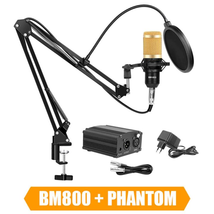 BM800 Condenser Microphone With PHANTOM Power Supply BM800 Microphone ...