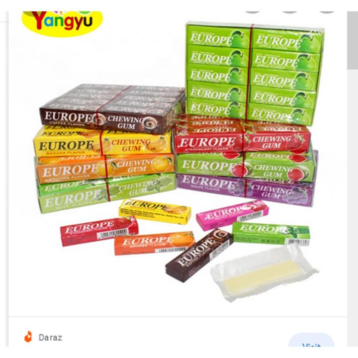 Europe Chewing Gum mix flavour 1 box 20pcs | Daraz.com.bd