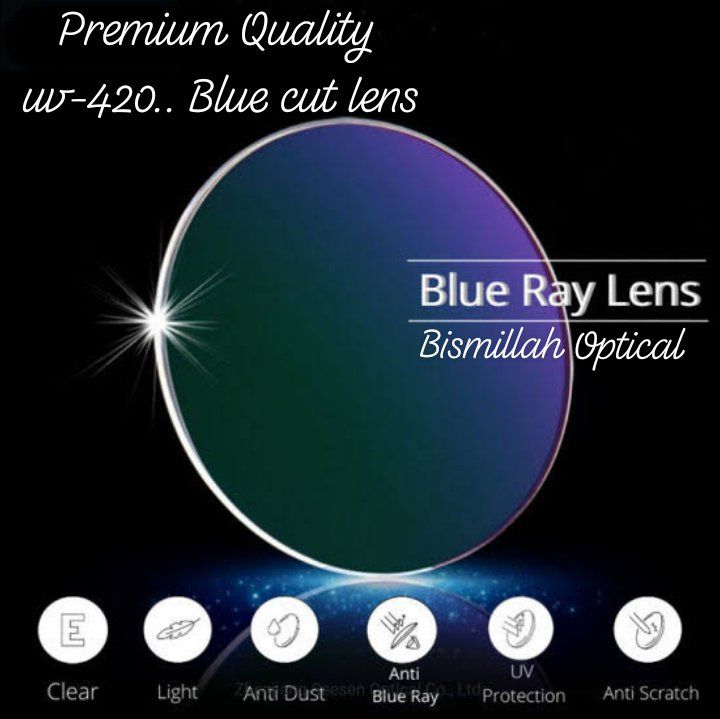 Blue Cut Anti Scratch Coating & Anti Reflection Coating Eye ...