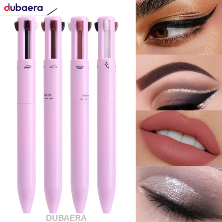Multi Functional 4 in 1 Eyebrow & Eyeliner Lip Liner Makeup Pen | Daraz ...