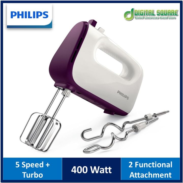 Philips HR3740/11 Viva Collection Hand Mixer Egg Beater | 400 Watt ...