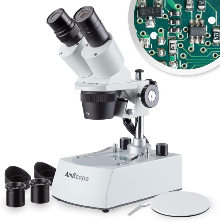 Stereo Microscope, WF10x Eyepieces, 20X and 40X Magnification | Daraz ...