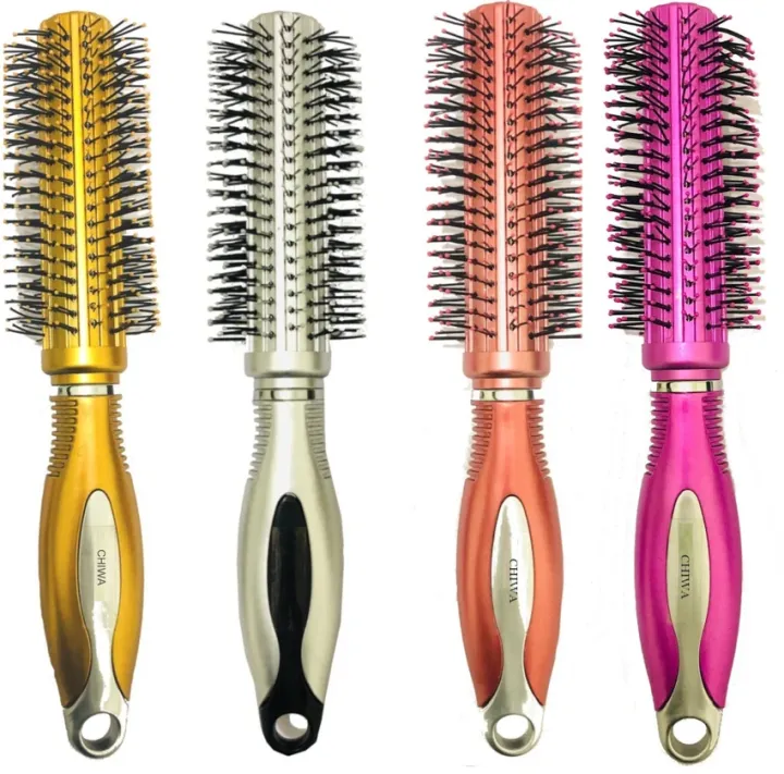 Round Hair Comb Hairdressing Curling Hair Brushes Detangling Comb ...