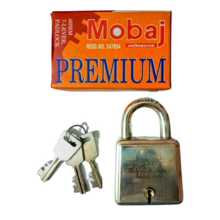 Mobaj Premium 7 levers 60mm Padlock-Silver | Daraz.com.bd