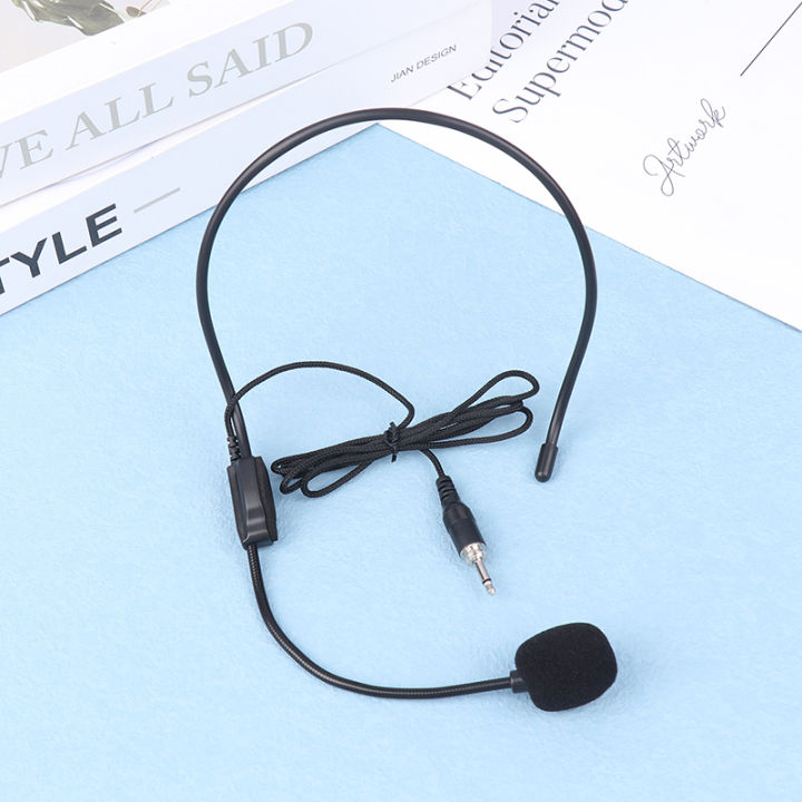 Portable Screw Thread Head-mounted Headset Microphone Wired 3.5mm Plug ...