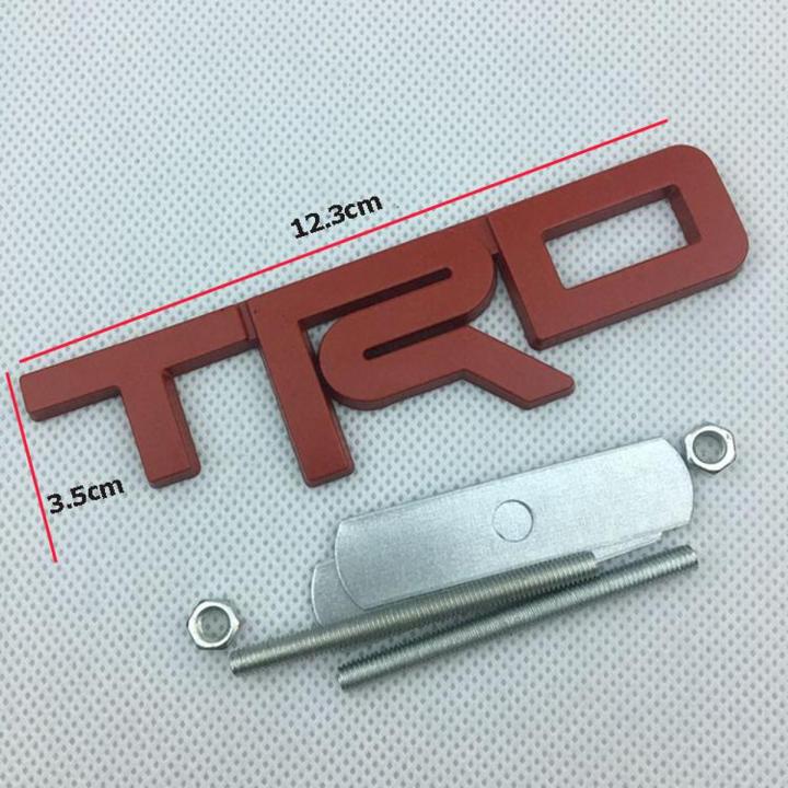 1 Piece For TRD Logo Car Front Grille Emblem Badge Stickers Styling For ...