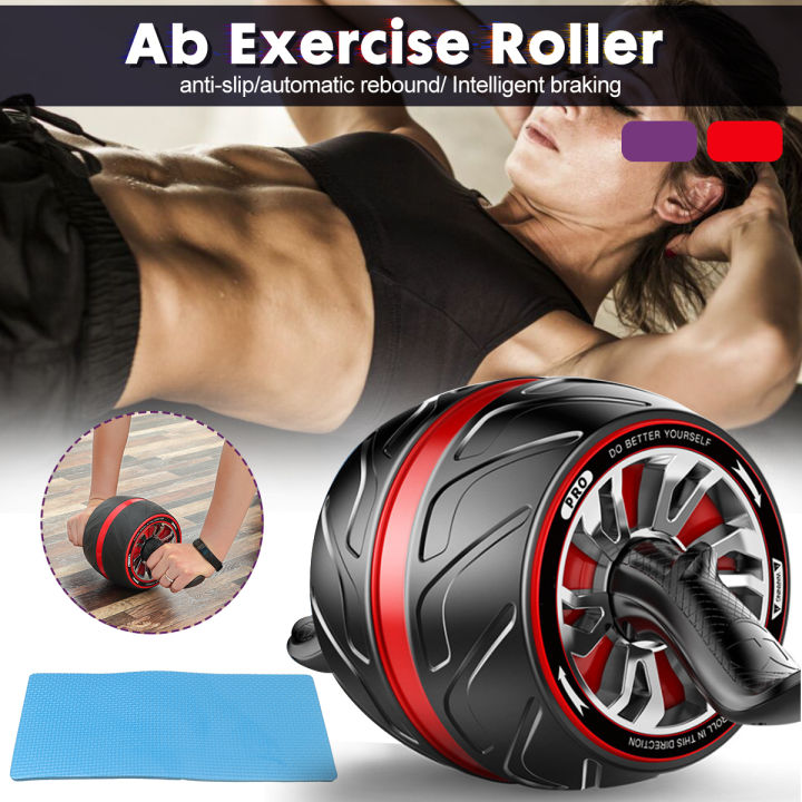 Abdominal Exercise Wheel Roller Workout Gym Fitness Musle Training ...