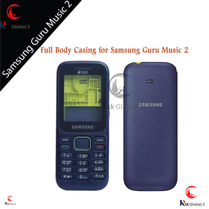 Origenal Full Body Casing For Samsung Guru Music 2 Full Complete Mobile Casing Cashing