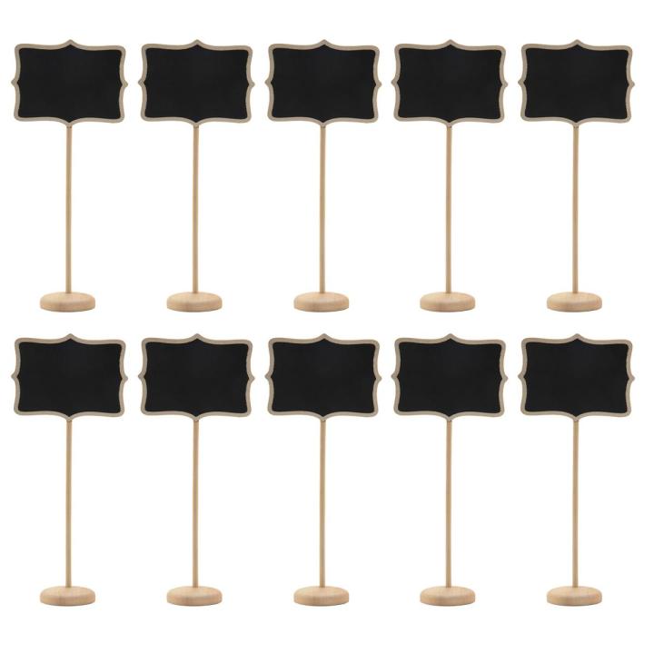 20 Pack Wood Mini Chalkboards Signs Stakes,Blackboards with Stands ...