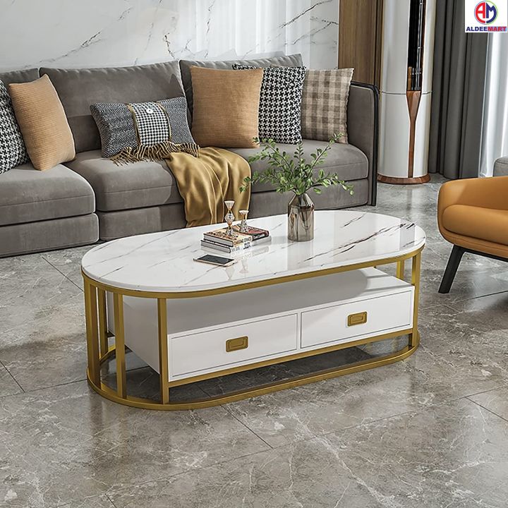 Coffee Table, Table with Drawers for Living Room, Bedroom and Dining ...