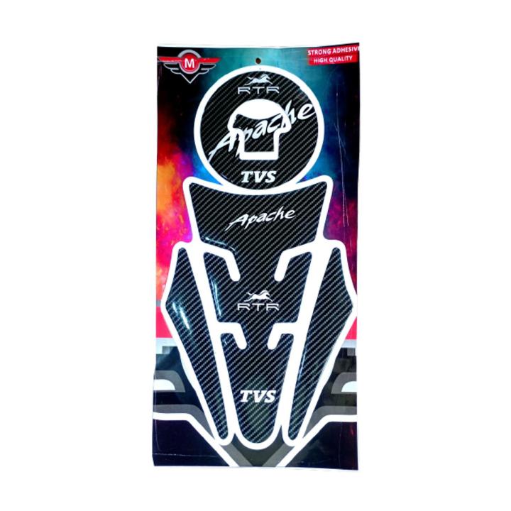 Motorcycle fuel tank pad sticker for apache RTR -black | Daraz.com.bd